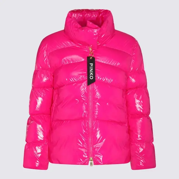 Buy Pinko Pink Padded Mirco Caban Down Jacket - Pink Pinko At 33% Off ...