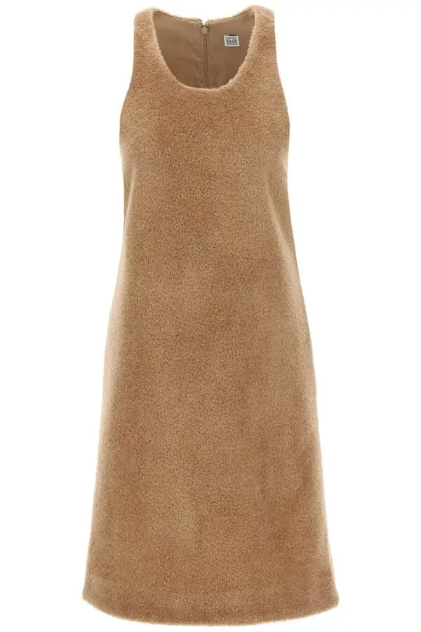 Buy TOTÊME Toteme Wool Teddy Mini Dress - Beige At 33% Off | Editorialist