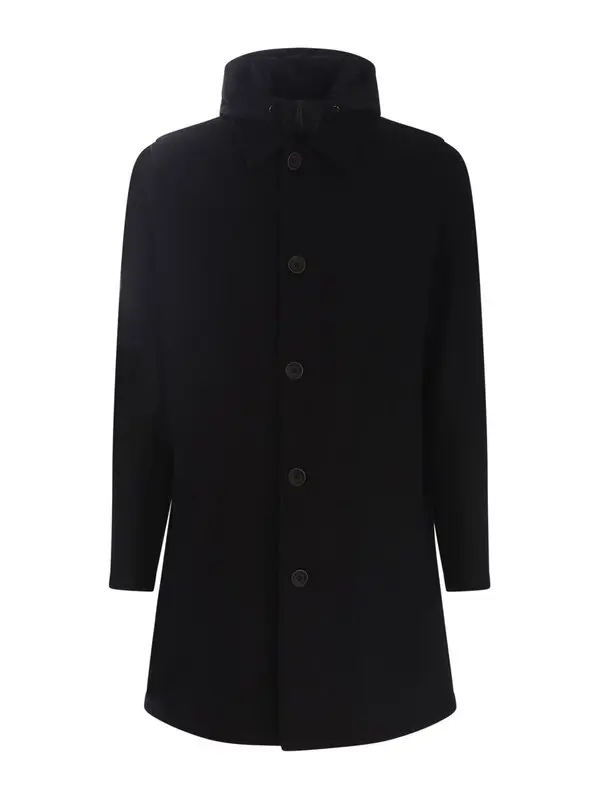 Herno Coat In Virgin Wool Blend