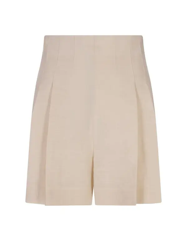 Buy Chloé Coconut Milk Linen Shorts - White At 33% Off | Editorialist