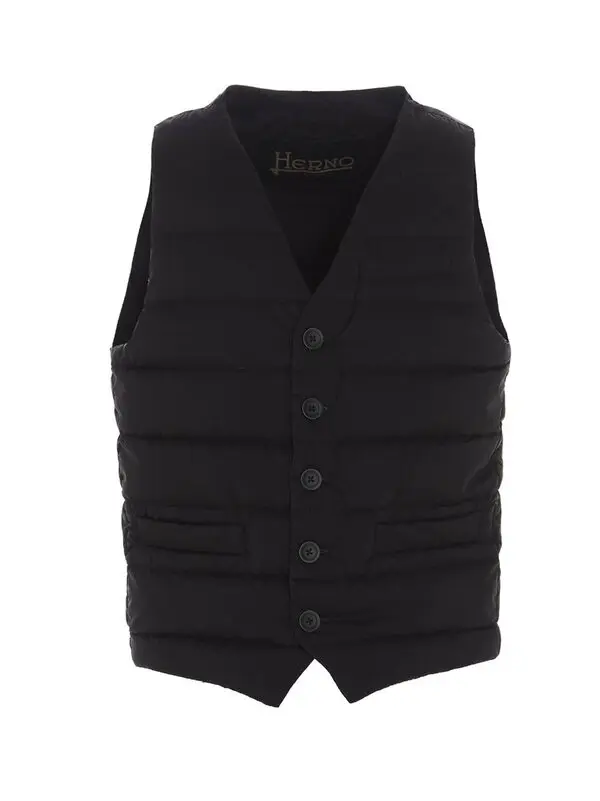 Herno Legend Il Panciotto' Sleeveless Jacket In Black 33% Off