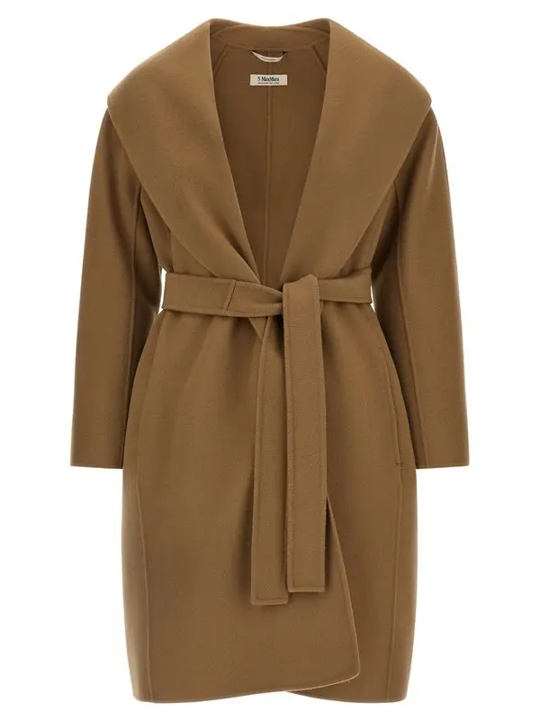 Max Mara Messi Pure Wool Coat - Beige