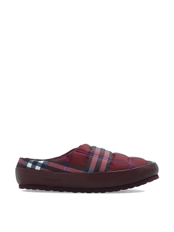 Burberry Northaven Check Logo Mules Slippers In Multiple  display picture 3