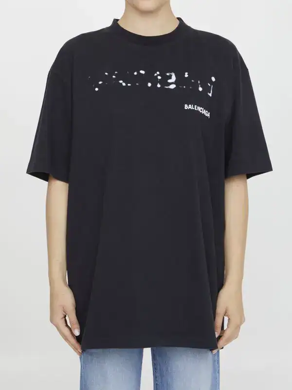 Balenciaga Hand Drawn T-Shirt In Black - 44% Off | Editorialist