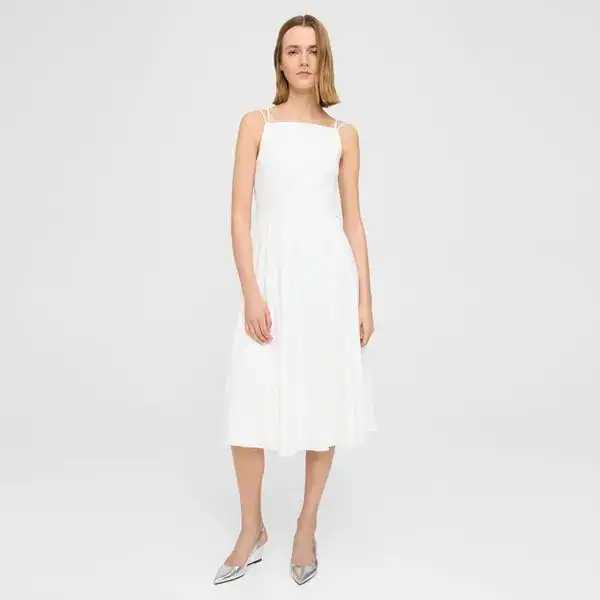 square neck fit and flare midi dress Fit & Flare Midi Dress
