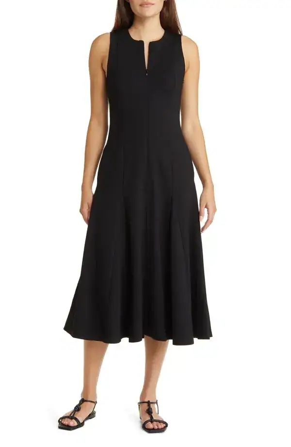 knee length dresses for ladies PON3662 main image 1