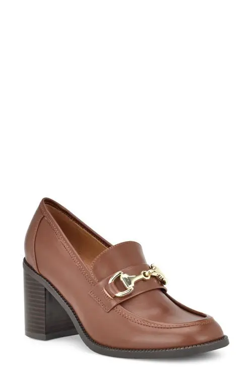 Nine West Koolo Loafer Pump - Medium Brown