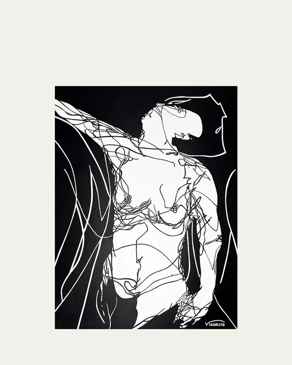 CONTEMPORARY ART PROJECTS USA Linea Femminile Ii" Original Painting