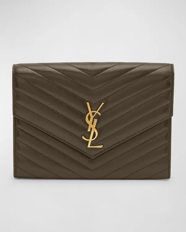 Saint Laurent Monogram Flap Clutch