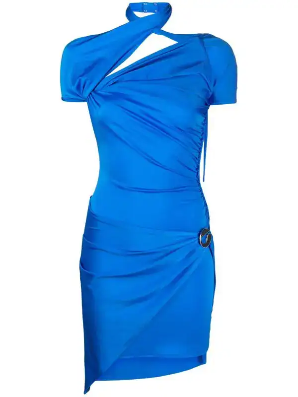 coperni asymmetric draped mini dress Mini Flower Gown  Coperni