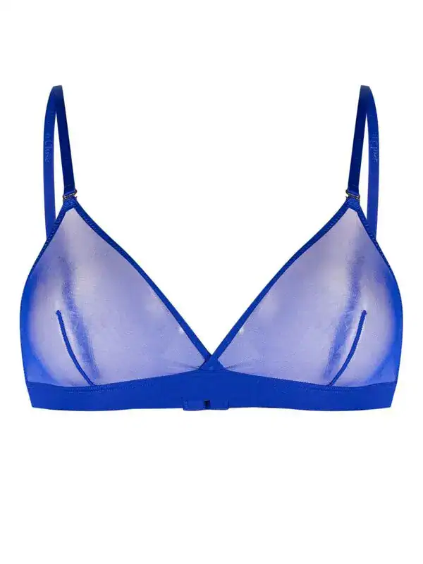 MAISON CLOSE Corps À Corps Triangle-cup Bra - Blue | Editorialist