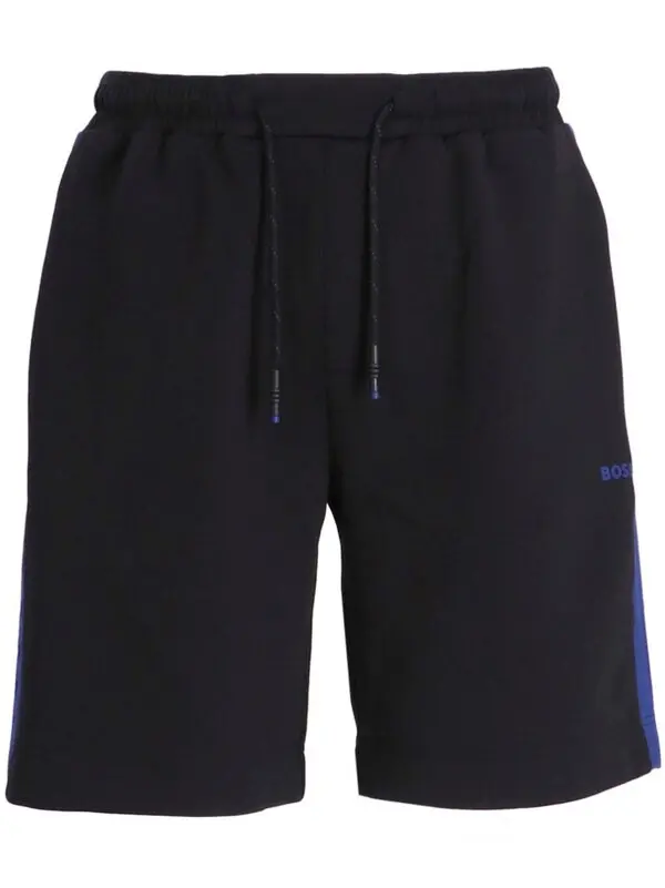 Hugo Boss Logo-embroidered Tape-detailing Shorts