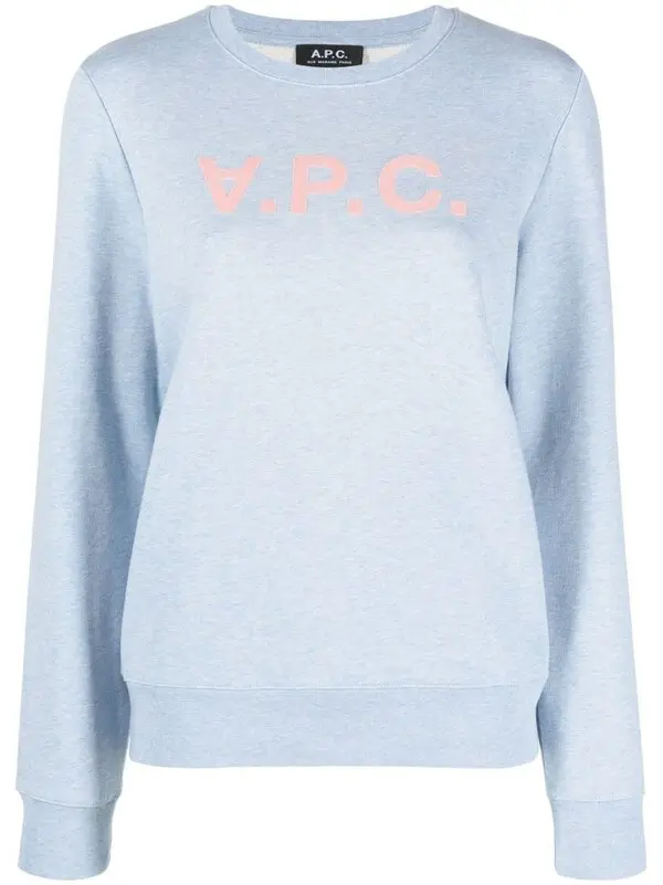 A.p.c. Viva Logo Sweatshirt - Blue