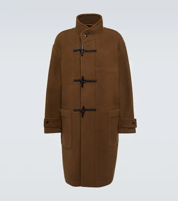 Lemaire Virgin Wool Duffel Coat In Brown - 46% Off | Editorialist