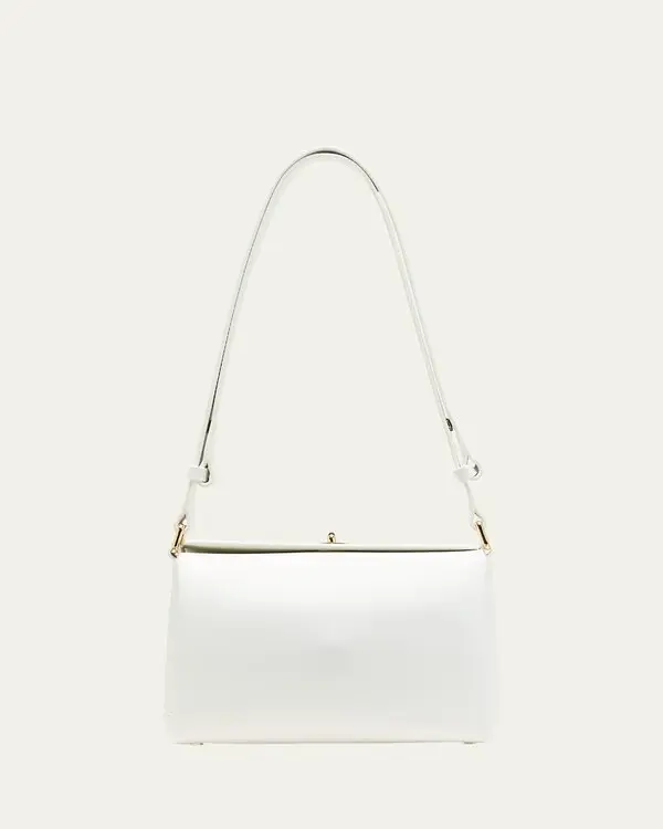Plan C Small Leather Shoulder Bag - White