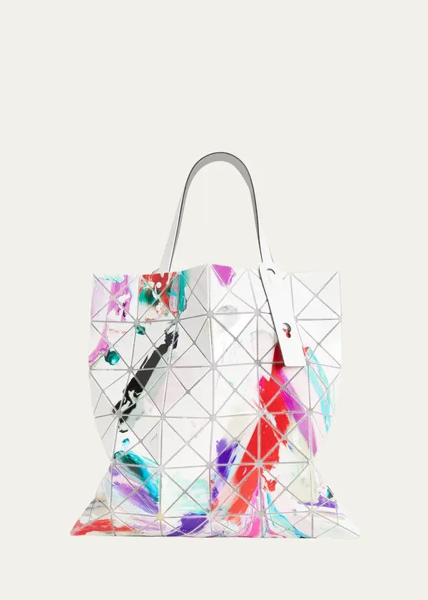 Issey Miyake Palette Printed Geo Tote Bag - 01 White | Editorialist