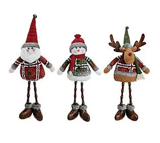 SANTA'S WORKSHOP 21' Xmas Time Sitters, Set Of