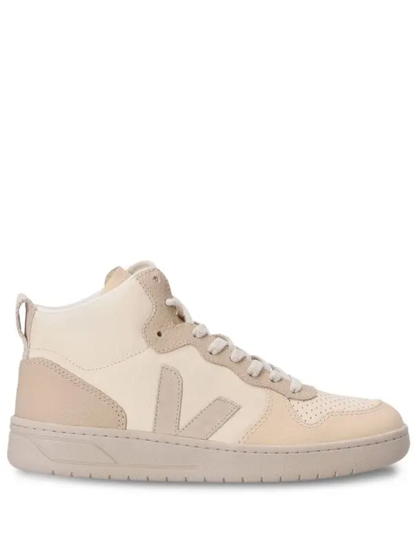 VEJA V15 Chromefree High-top Sneakers - White