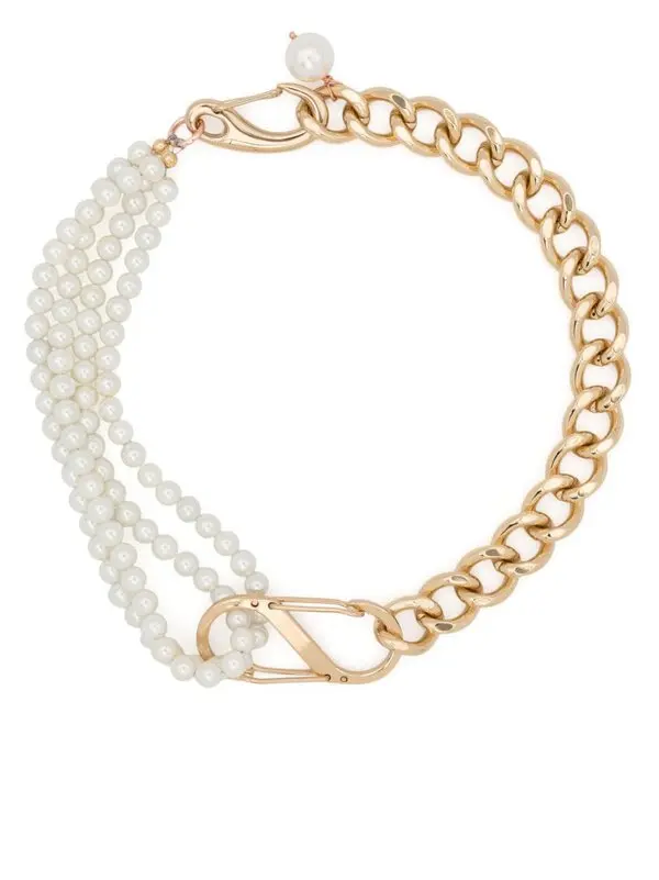 ATU BODY COUTURE Mother-of-pearl Chain-link Necklace