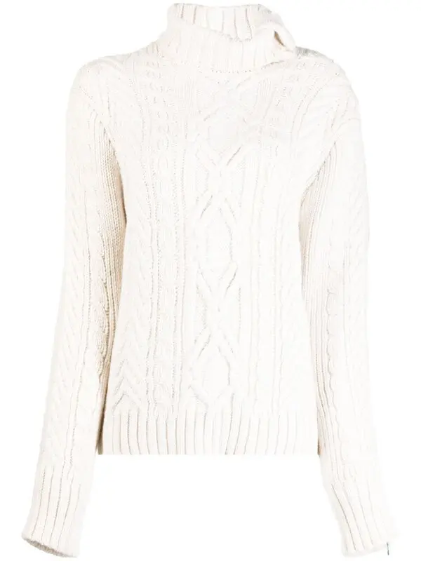 Monse Cable-knit Jumper With Zip Detail