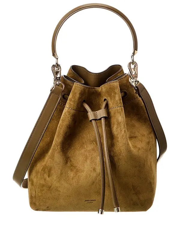 Buy JIMMY CHOO Bon Bon Suede Bucket Bag - Nocolor At 39% Off | Editorialist