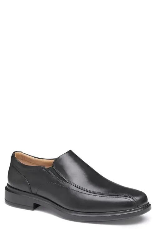 Johnston & Murphy Xc4® Stanton 2.0 Runoff Venetian Loafer - Black Waterproof Full Grain