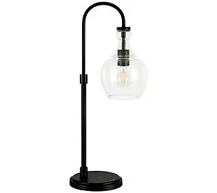 HUDSON&CANAL Hudson & Canal Verona 27 Arc Table Lamp With Glass Shade