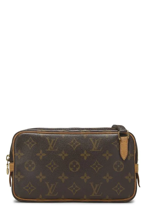 LOUIS VUITTON Monogram Canvas Pochette Marly Bandouliere
