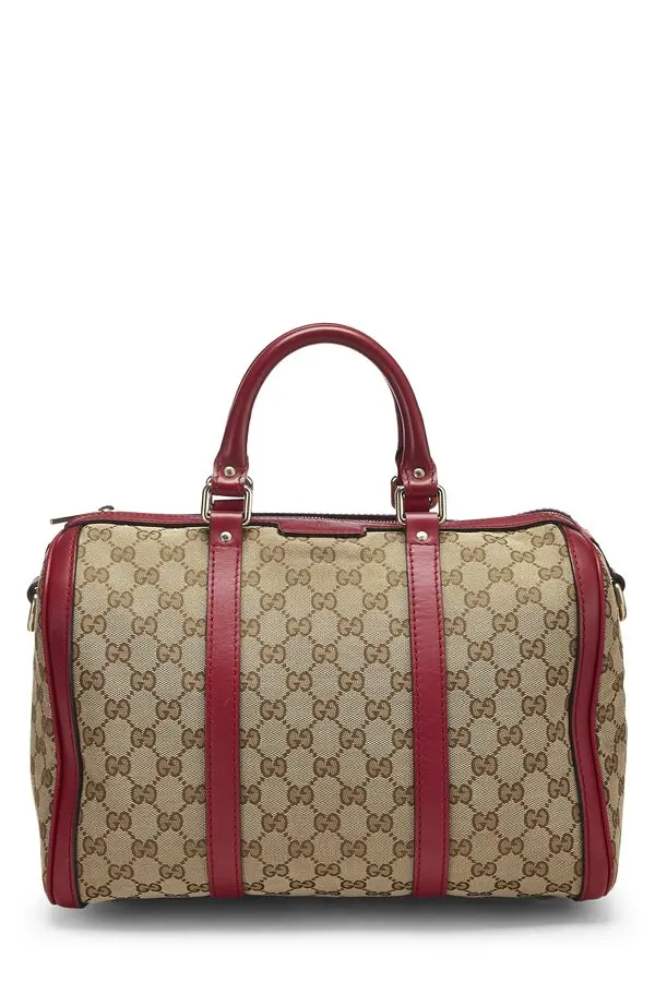Gucci Original Gg Canvas Boston Bag - Red | Editorialist