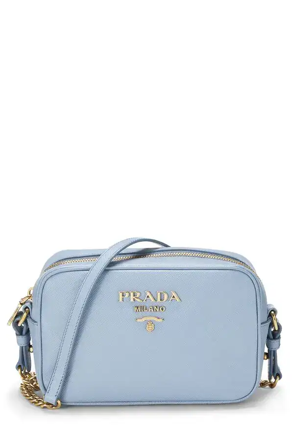 PRADA ショルダーバッグ BLUE Prada Saffiano Camera Bag - Blue | Editorialist