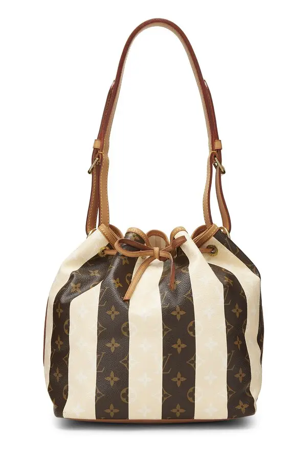LOUIS VUITTON Monogram Rayures Noé Petite - Brown