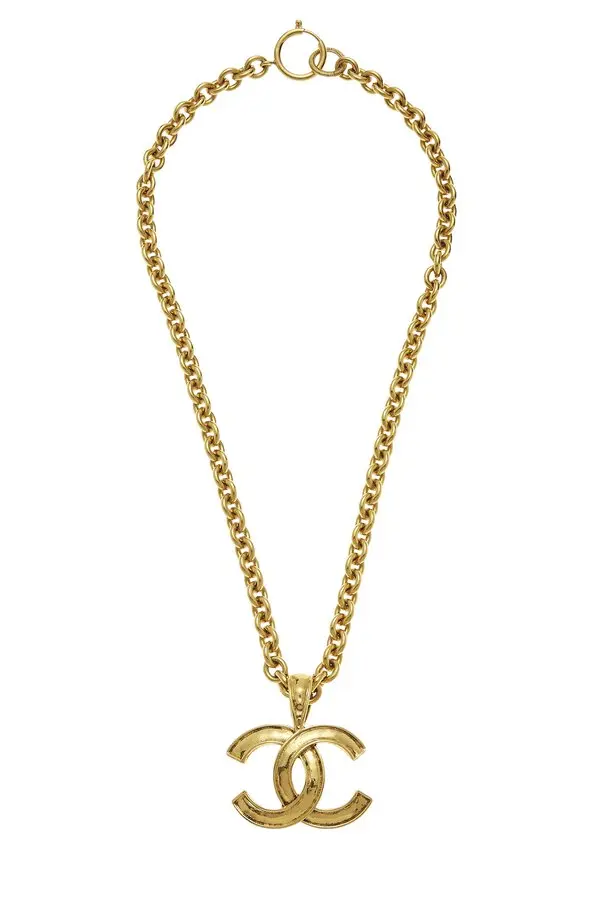 Buy Chanel Cc' Border Necklace - Gold At 33% Off | Editorialist