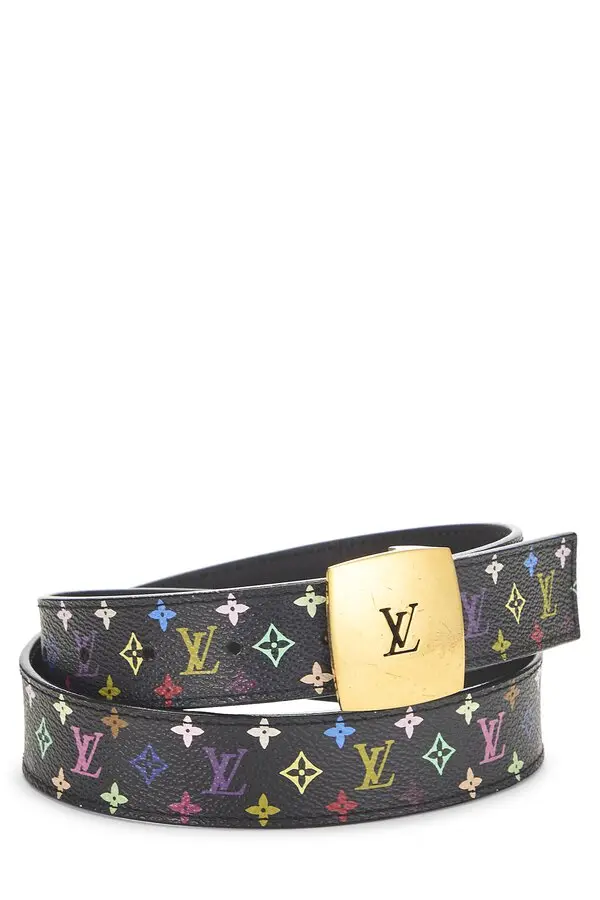 LOUIS VUITTON X Takashi Murakami Ceinture 80 Belt - Black