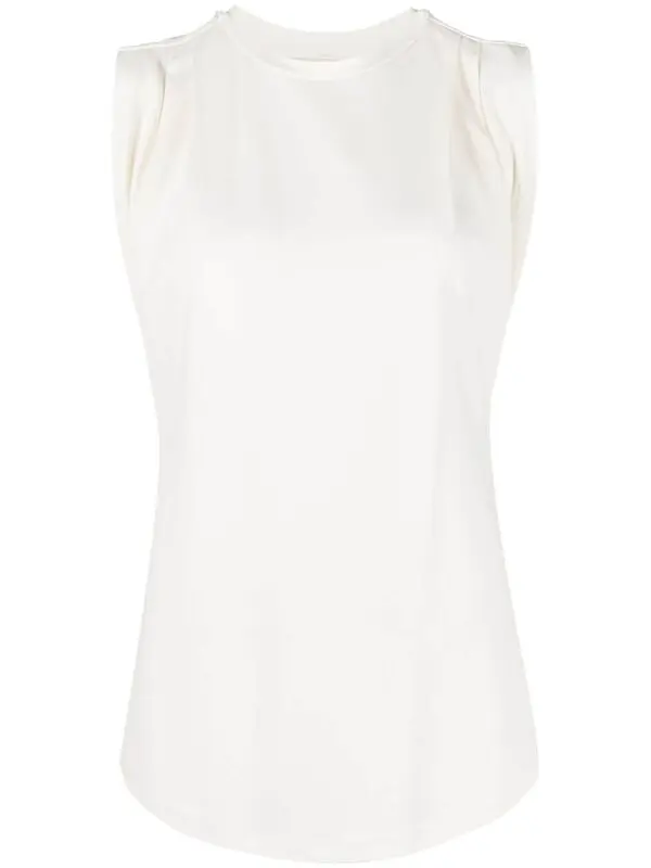 Michael Kors Pleat-detailing Tank - Neutrals