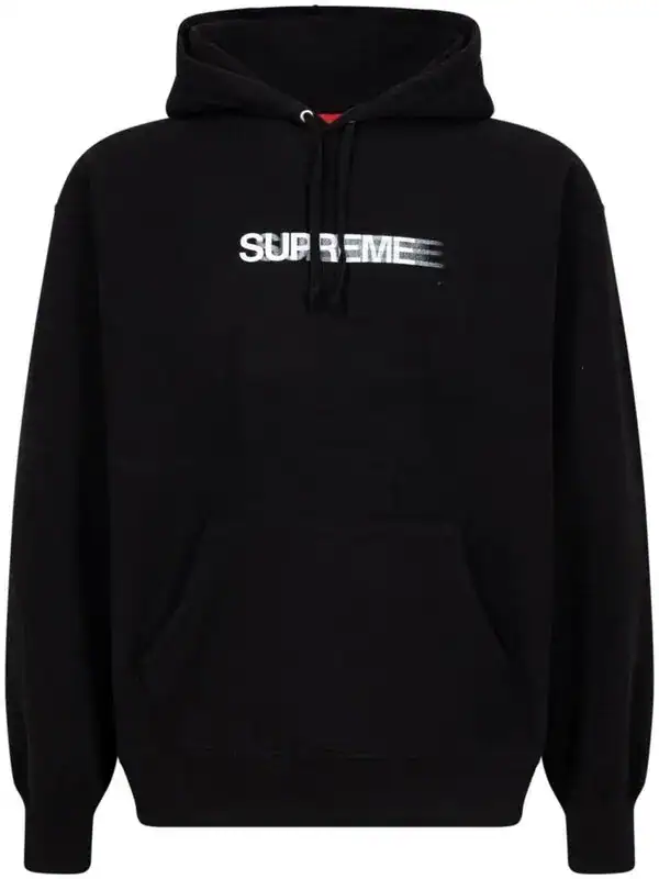 Supreme Motion Logo-print Hoodie - Black | Editorialist