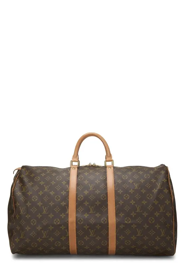 LOUIS VUITTON Monogram Canvas Keepall 55 - Brown