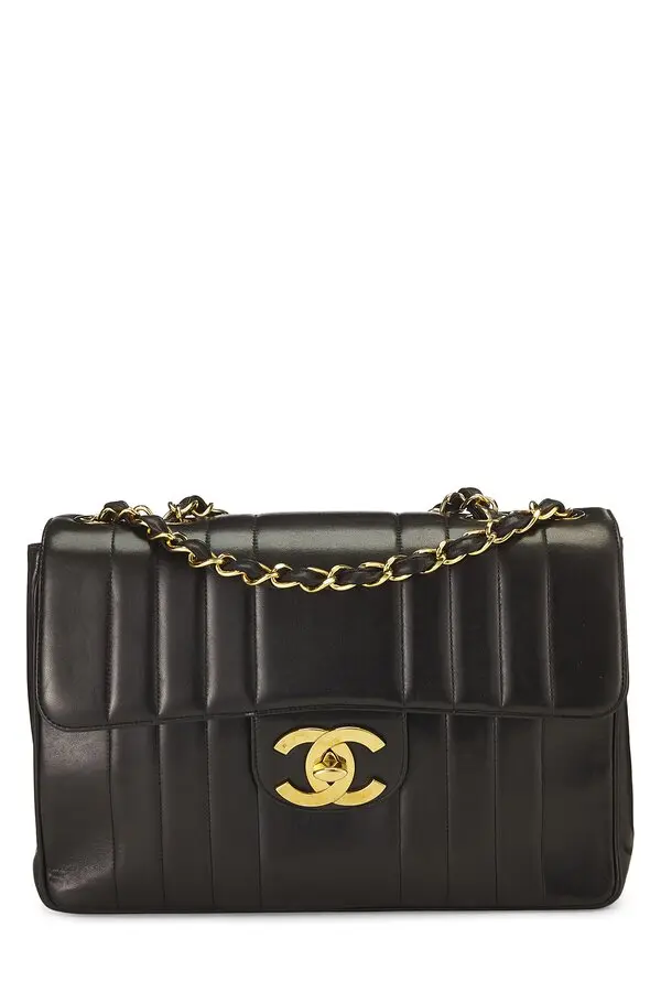 Chanel Lambskin Jumbo Half Flap Bag