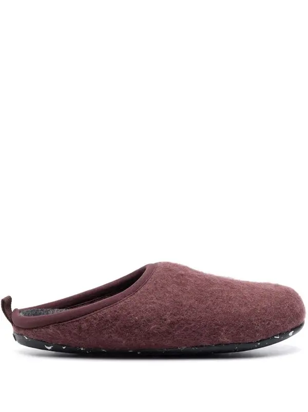 Camper Wabi Wool Slippers - Brown