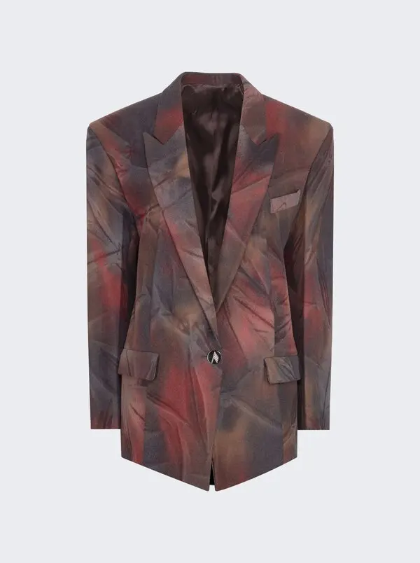 Attico Glen Short Blazer Coat - Shaded Brown