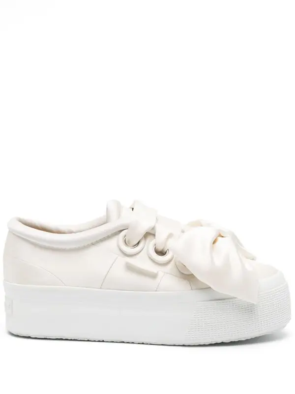 Viktor & Rolf X Superga Bow-detail Sneakers - Neutrals