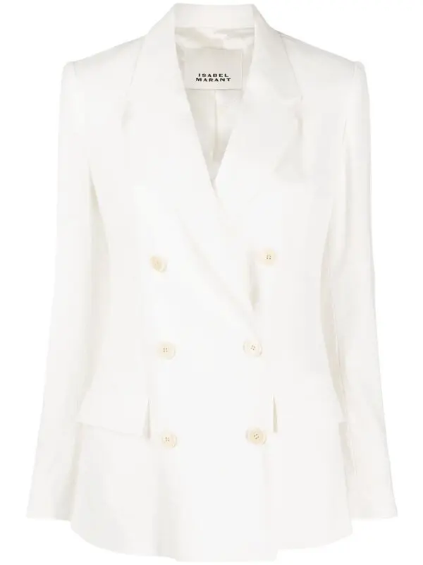 Isabel Marant Sheril Double-breasted Blazer - White