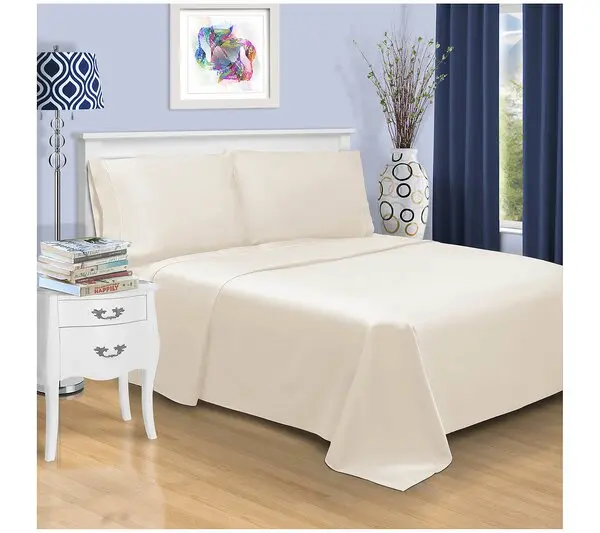 SUPERIOR Solid 1500tc Cotton Marrow Stitch Shee T Set, Cal.kin