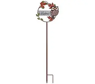 SUNSET VISTA DESIGNS Sunset Vista Owl Welcome Stake 42