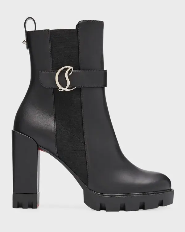 CHRISTIAN LOUBOUTIN Cl Chelsea Lug Chelsea Booties