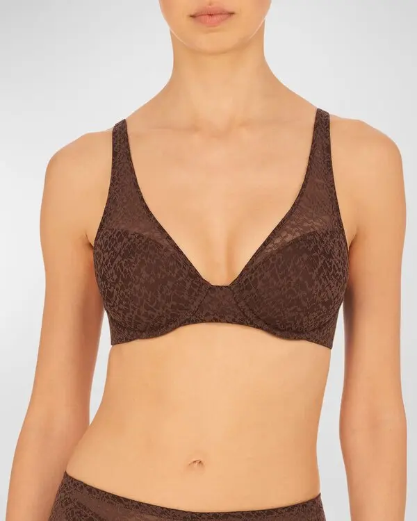 Natori Pretty Smooth Lace Contour Bra - Buff