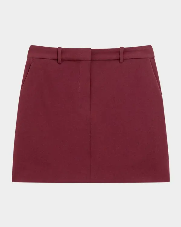 Theory Mini Trouser Skirt - Grenache