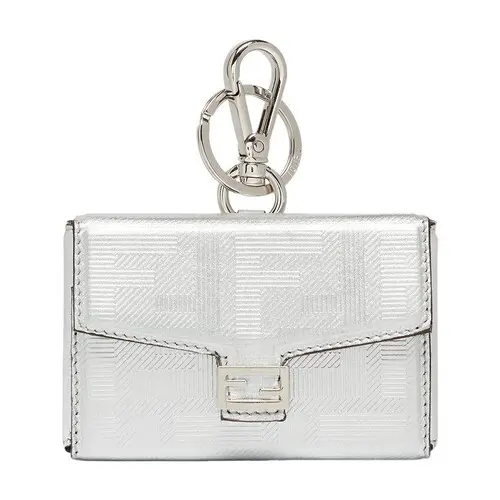 Fendi Soft Trunk Baguette Nano Bag - Argent | Editorialist