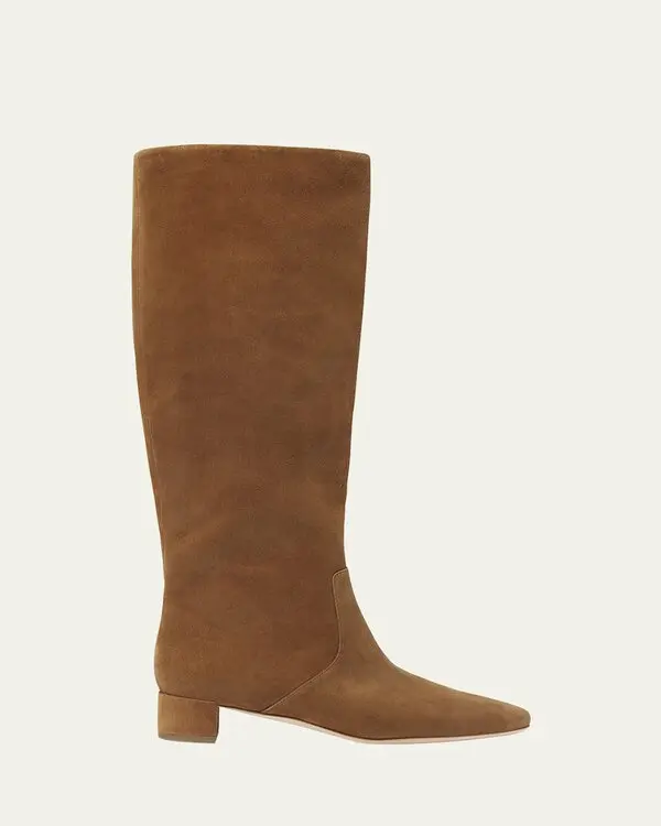 LOEFFLER RANDALL Indy Suede Tall Boots - Cacao