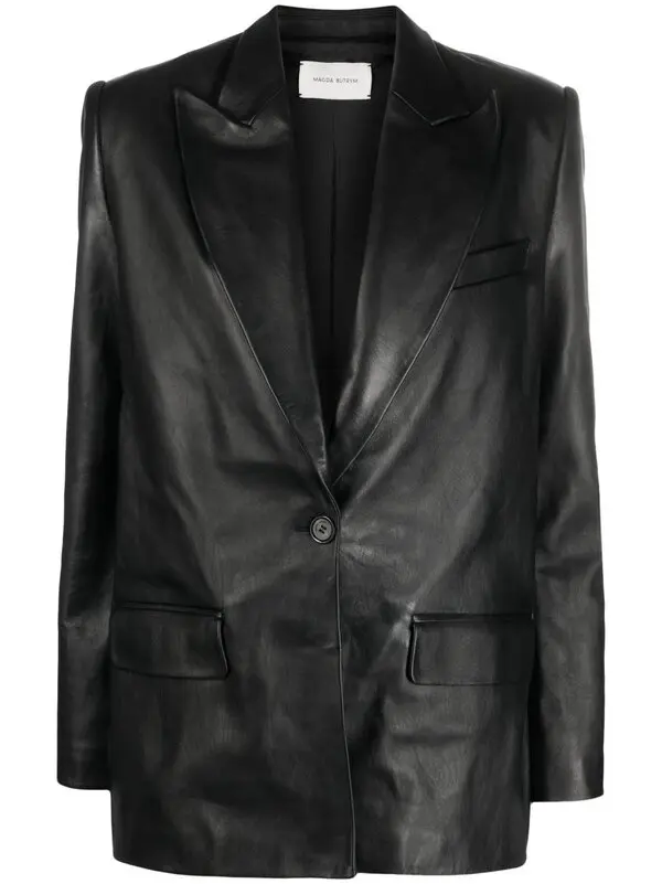 Magda Butrym Peak-lapels Sheepskin Blazer