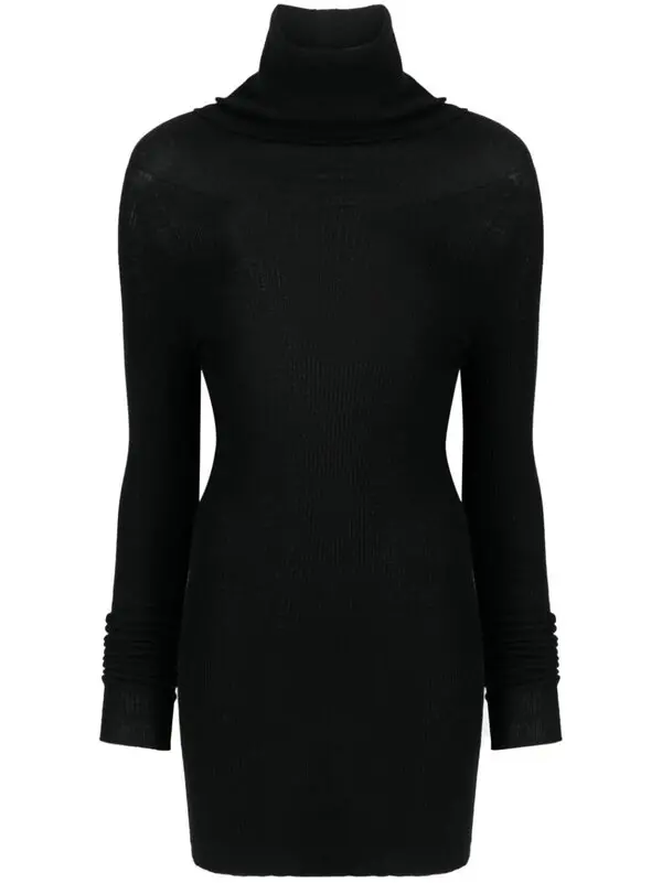 Rick Owens Roll-neck Virgin Wool Jumper